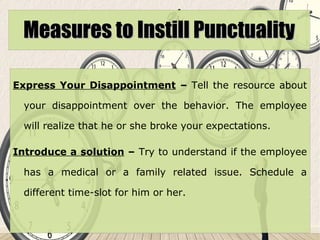 How to deal with late employees? | PPT