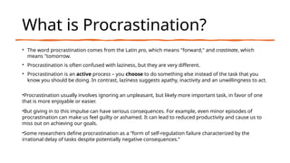 Breaking the Cycle: How to Overcome Procrastination in OCD | PPTX