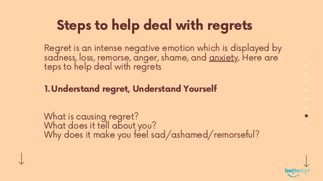 How to deal with regrets | PDF