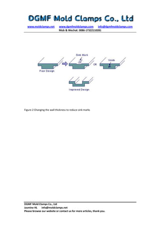 How to deal with sink marks on the surface of injection molded products ...