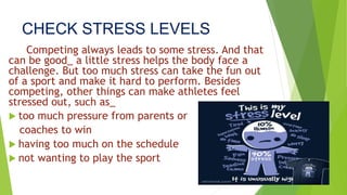 How to deal with stress in sports activity | PPT