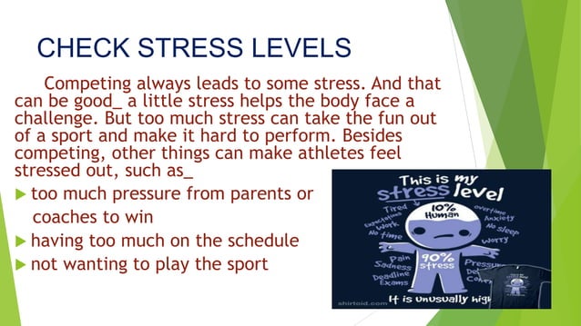 How to deal with stress in sports activity | PPT