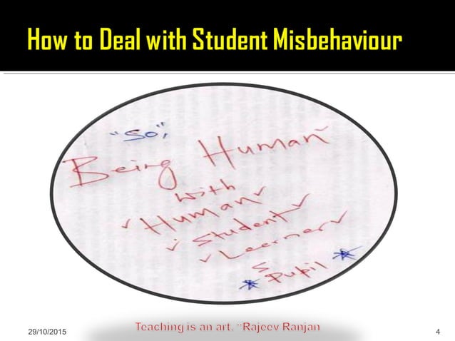 How to Deal with Student Misbehaviour | PPT | Secondary Education ...