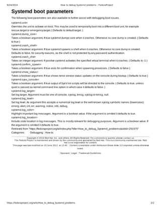 How to debug systemd problems fedora project | PDF