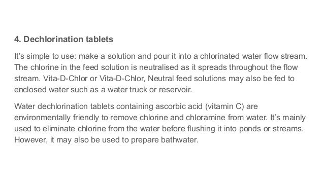 How to dechlorinate water for plants | PDF