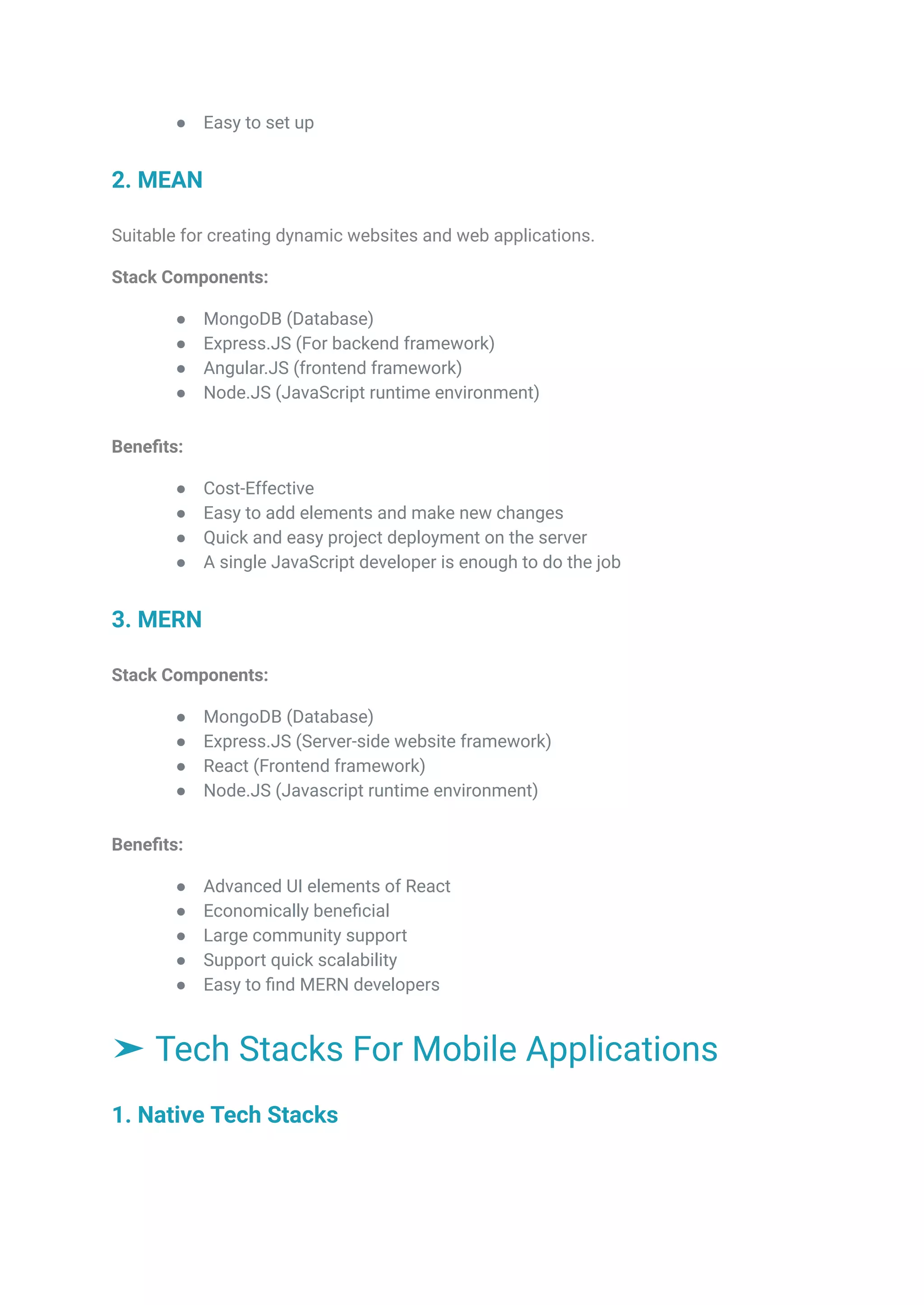How to Decide Technology Stack for Your Next Software Development Project? | PDF