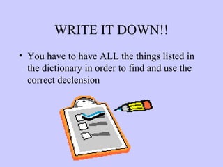 How to decline a noun | PPT