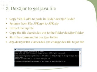 How to decompile apk | PPTX