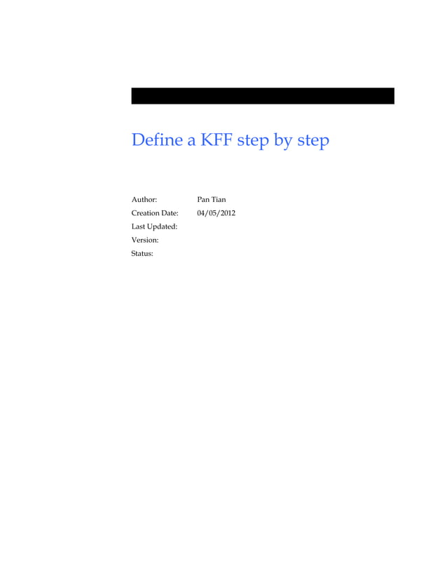 How to Define a KFF(key flex field) Step by Step | DOC