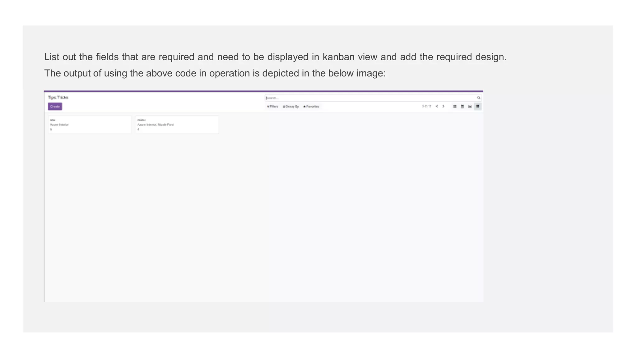 Defining Kanban View in Odoo15 | Advanced Views | PPTX
