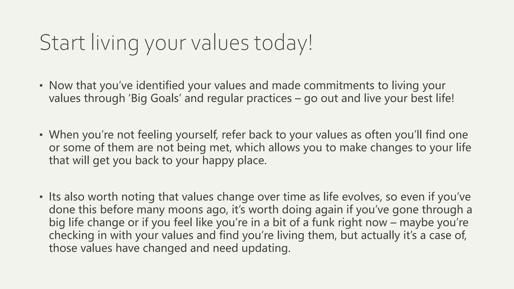 How to define your values | PPT