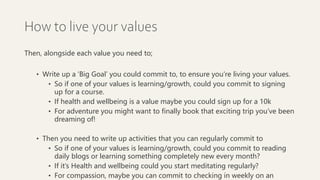 How to define your values | PPT