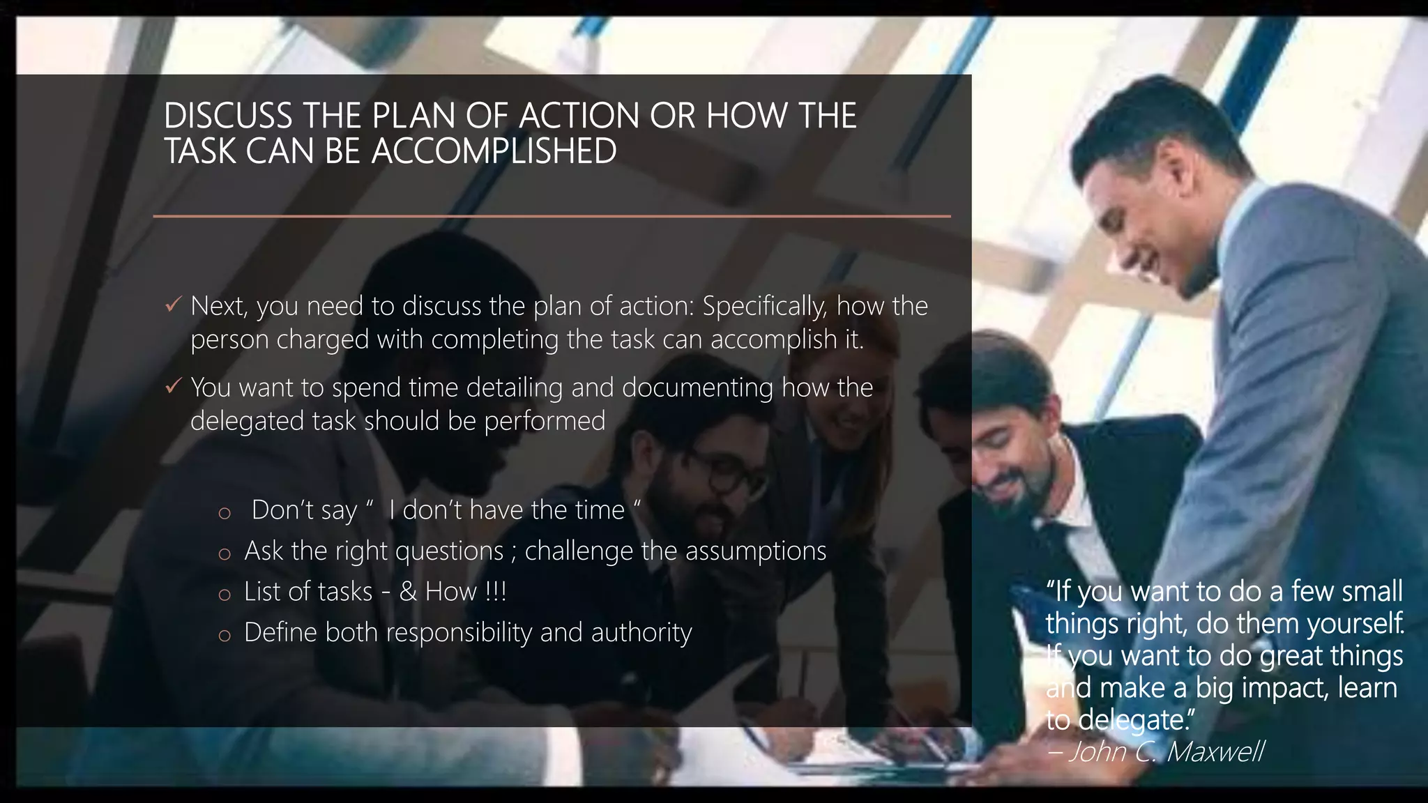 How to delegate effectively | PPT