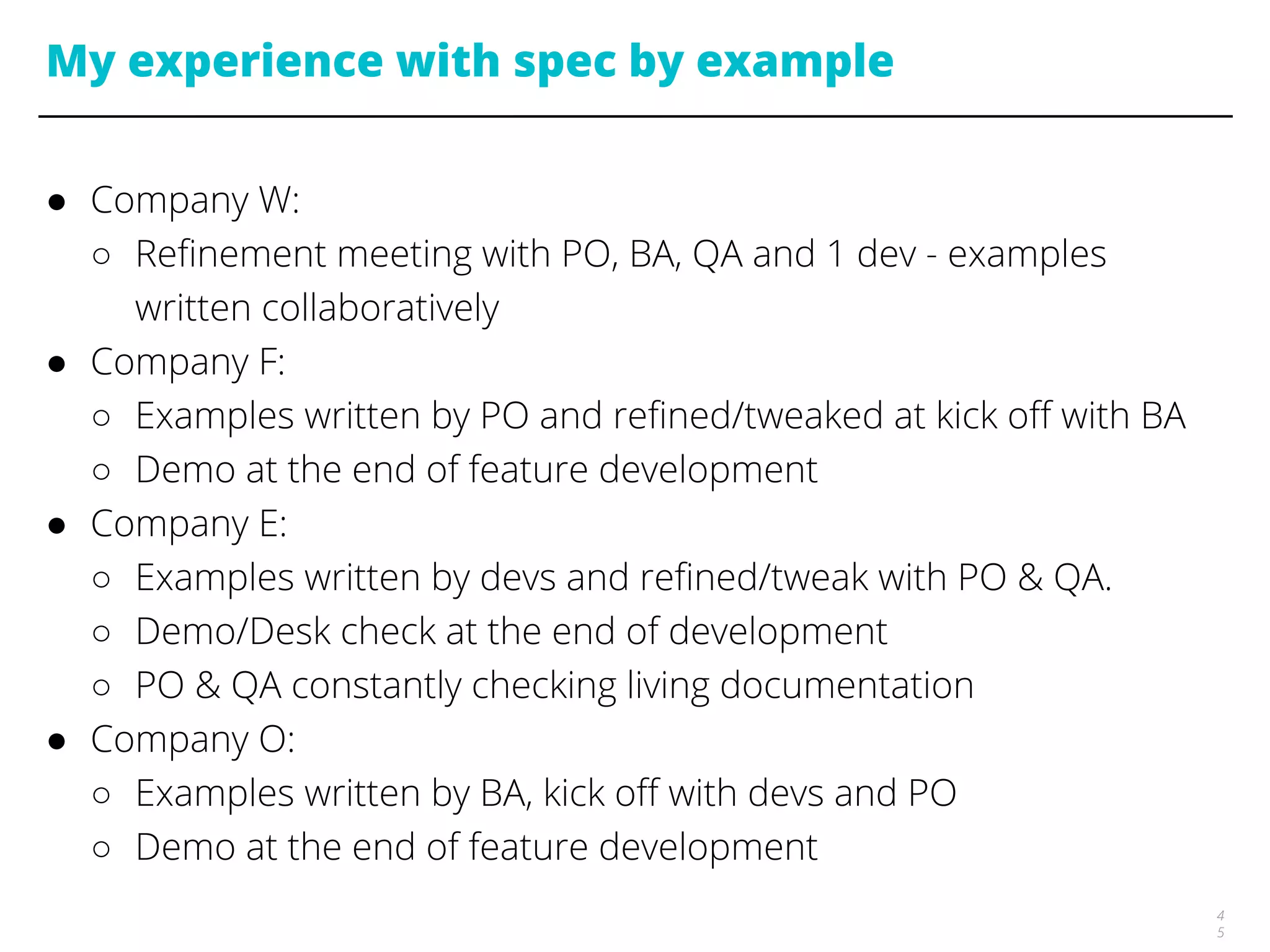 How to deliver the right software (Specification by example) | PPT