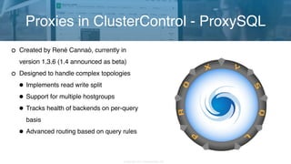 Webinar slides: How to deploy and manage HAProxy, MaxScale or ProxySQL with ClusterControl | PPT