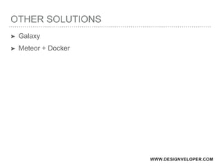 How To Deploy And Scale Meteor Applications | PPTX | Databases | Computer Software and Applications