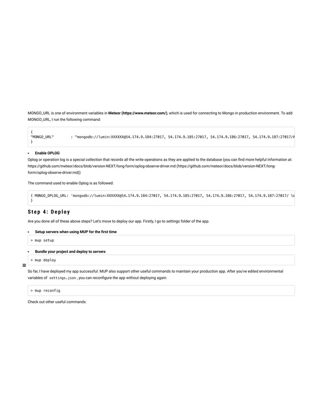 How to deploy and scale your meteor apps | PDF | Cloud Computing | Internet