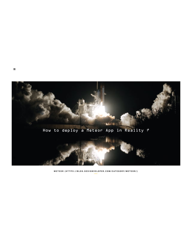 How to deploy and scale your meteor apps | PDF