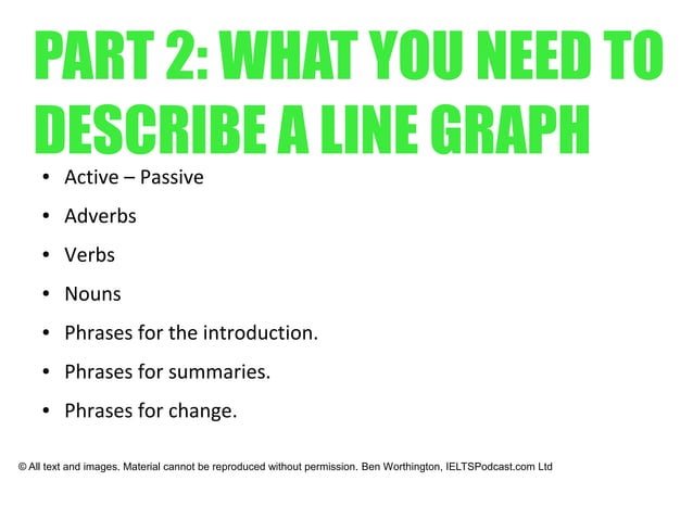 IELTS ACADEMIC TASK 1: How to describe a line graph | PDF