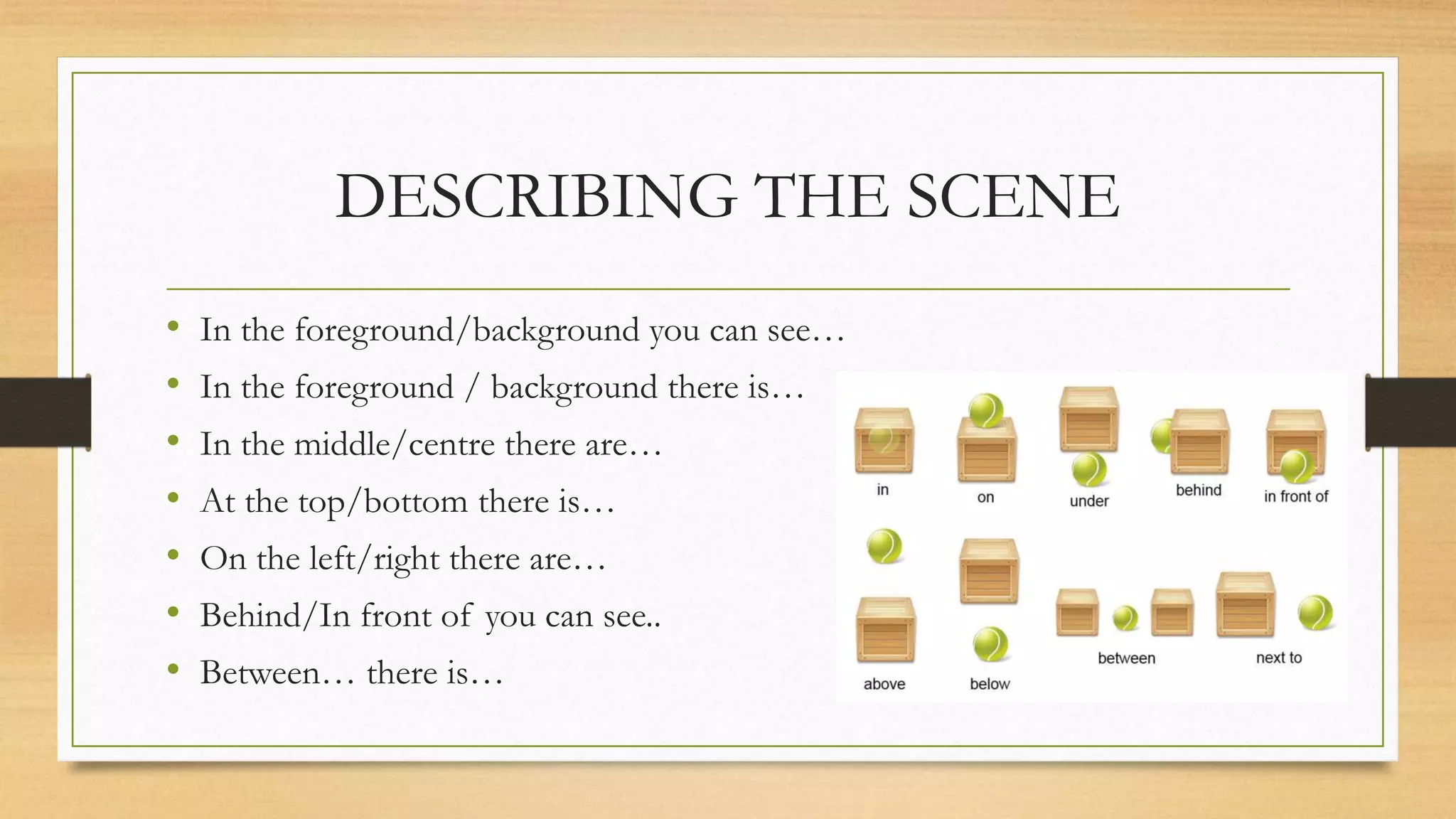 How to describe pictures in English | PPTX