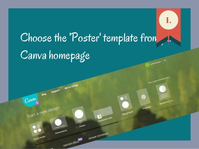 How to design a poster using Canva