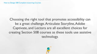 How To Design 508 Compliant eLearning Courses | PDF