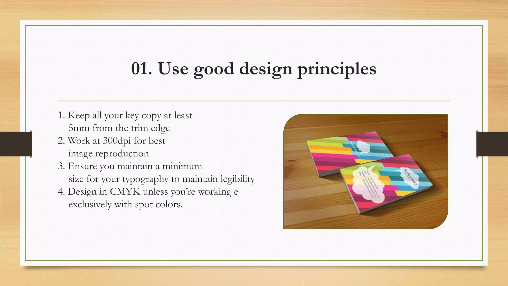 How to design a business card | PPTX