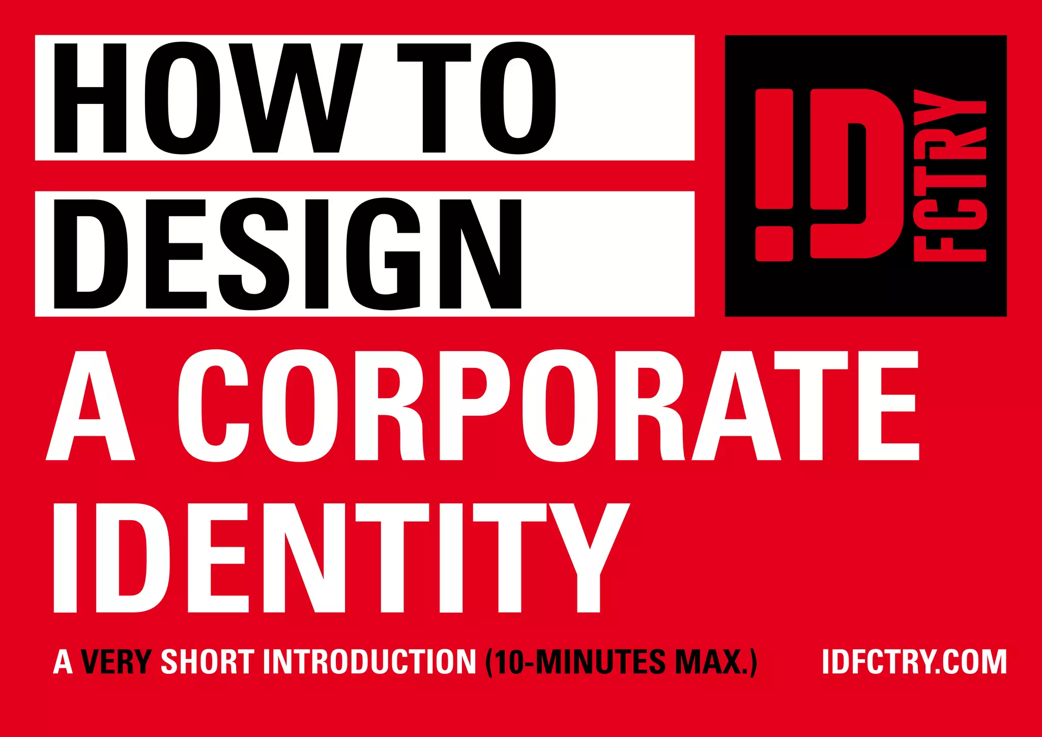 How to design a corperate identity | PDF