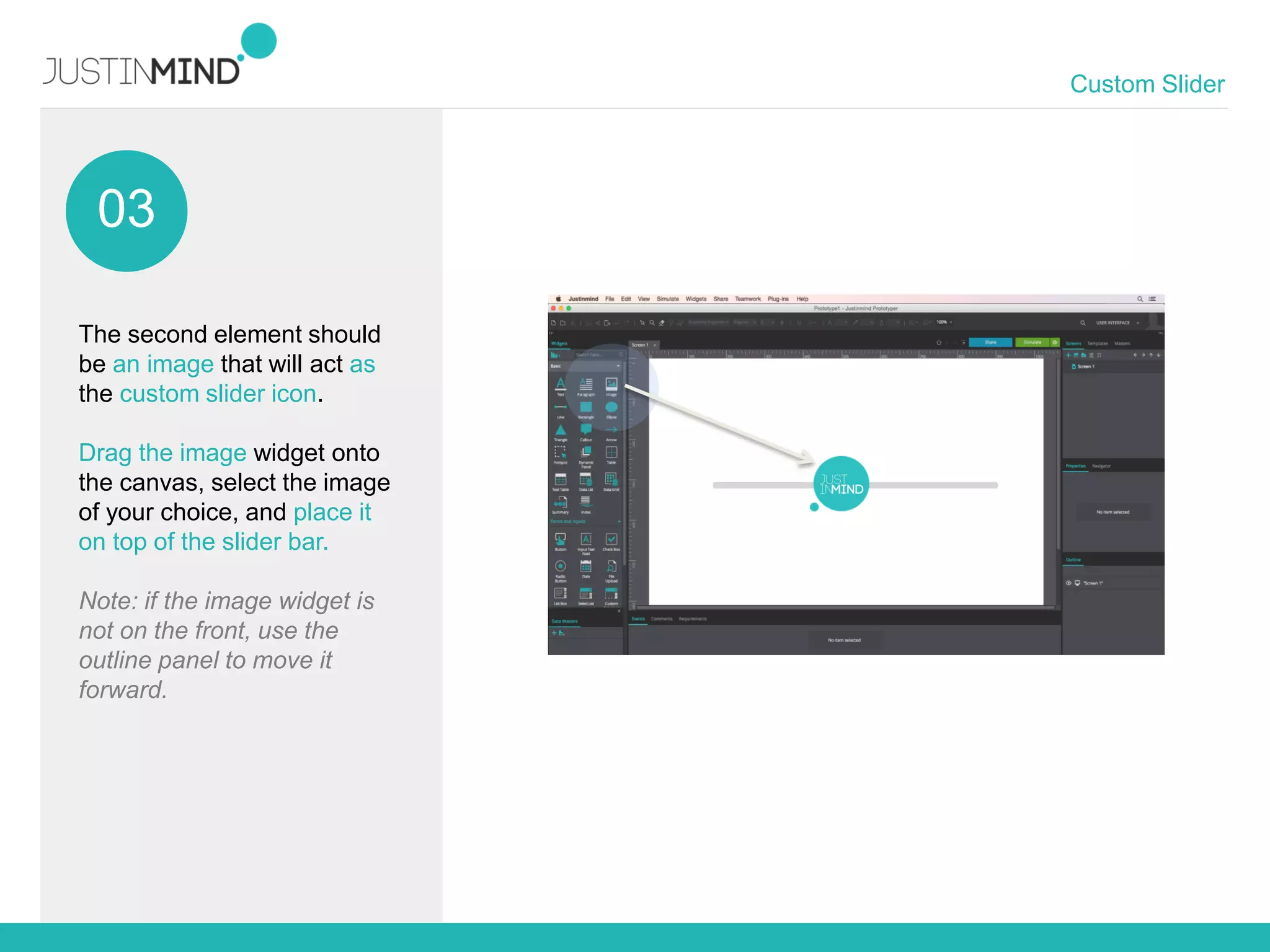 How to design a custom slider in your wireframe | PPT