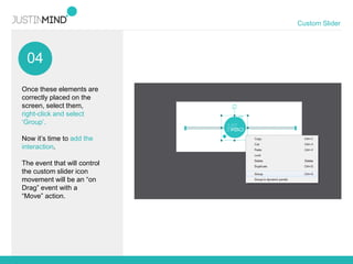 How to design a custom slider in your wireframe | PPT