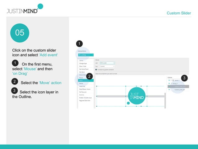 How to design a custom slider in your wireframe | PPT