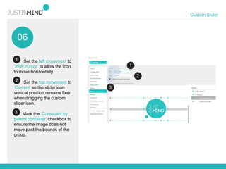 How to design a custom slider in your wireframe | PPT