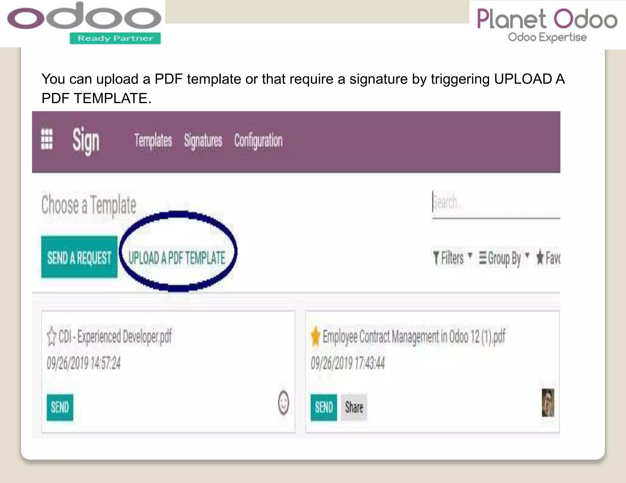 How to design a digital signature in odoo | PPTX