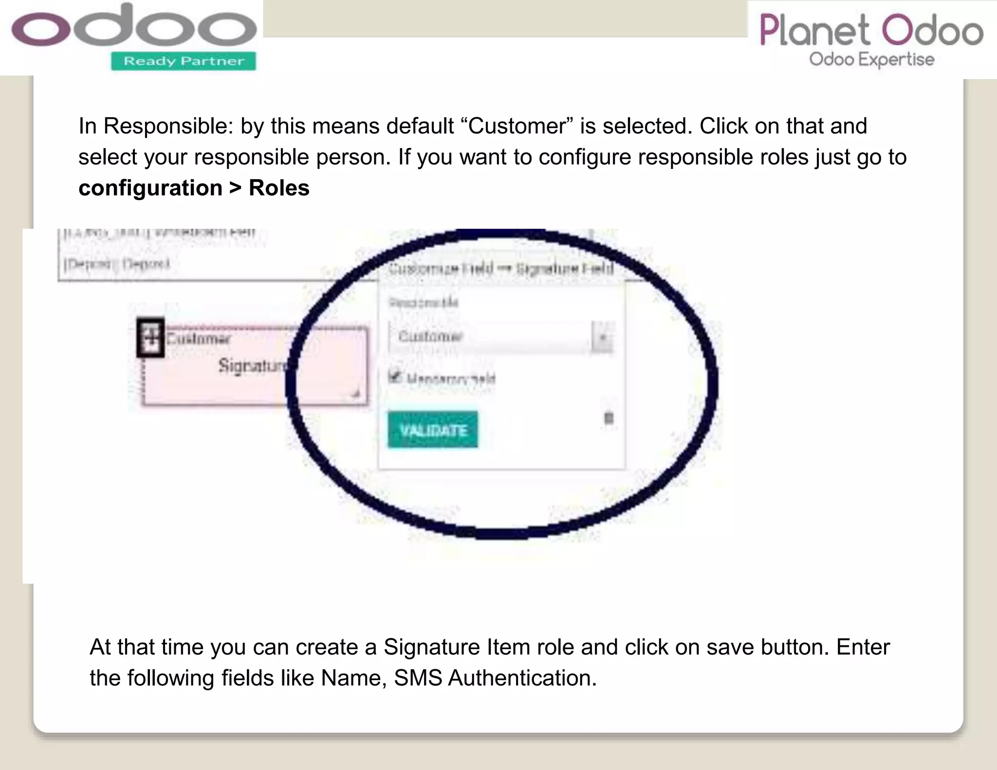 How to design a digital signature in odoo | PPTX