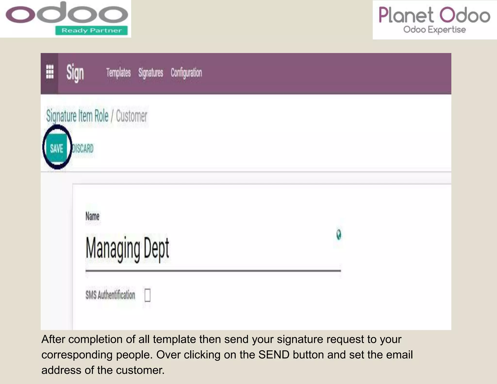 How to design a digital signature in odoo | PPTX