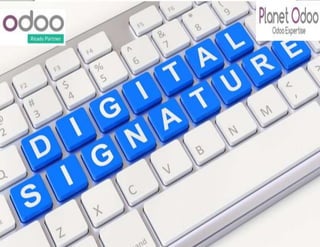 How to design a digital signature in odoo | PPTX