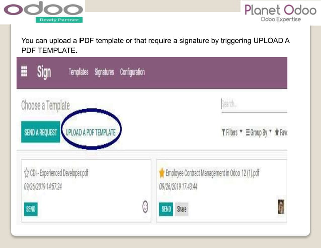 How to design a digital signature in odoo | PPT
