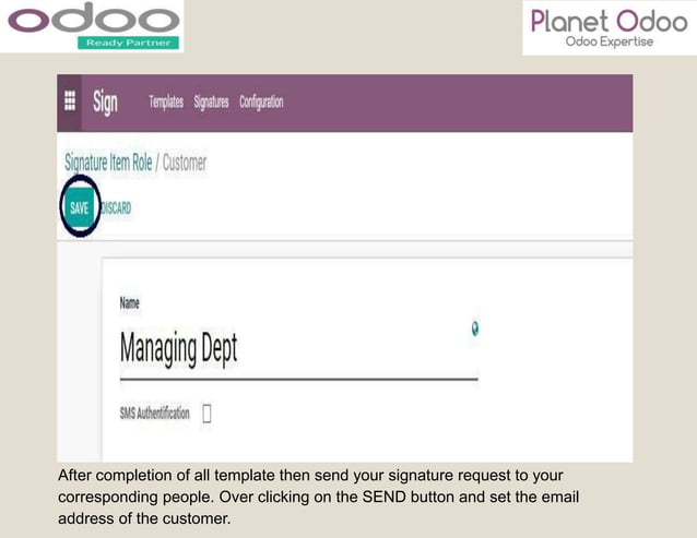 How to design a digital signature in odoo | PPT
