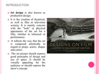 How to design a film set | PPTX