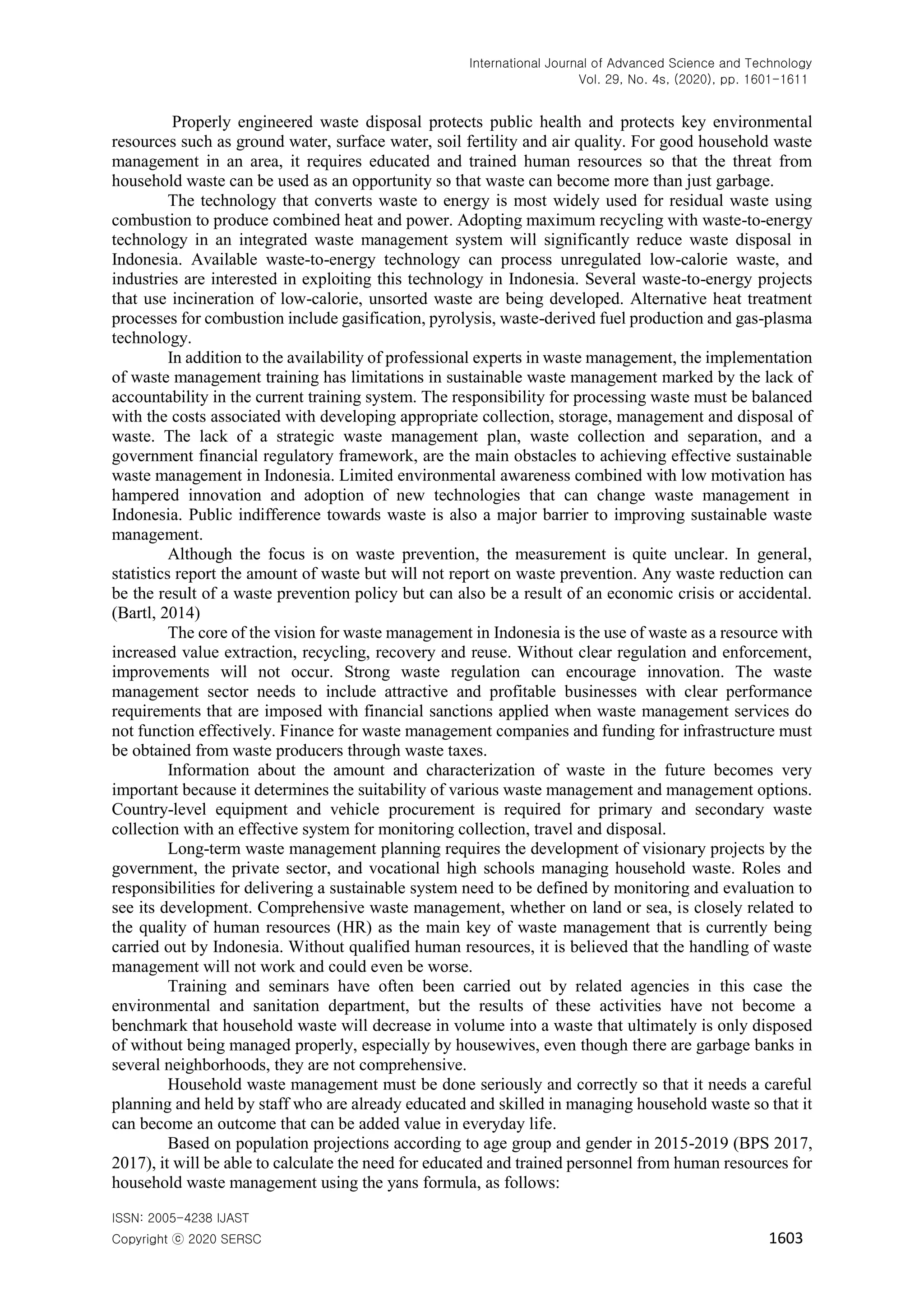 How to design a household waste management training curriculum | PDF