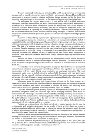 How to design a household waste management training curriculum | PDF