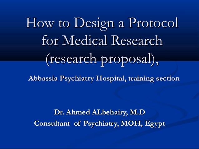 Write A Medical Research Proposal Write A Medical Research Proposal