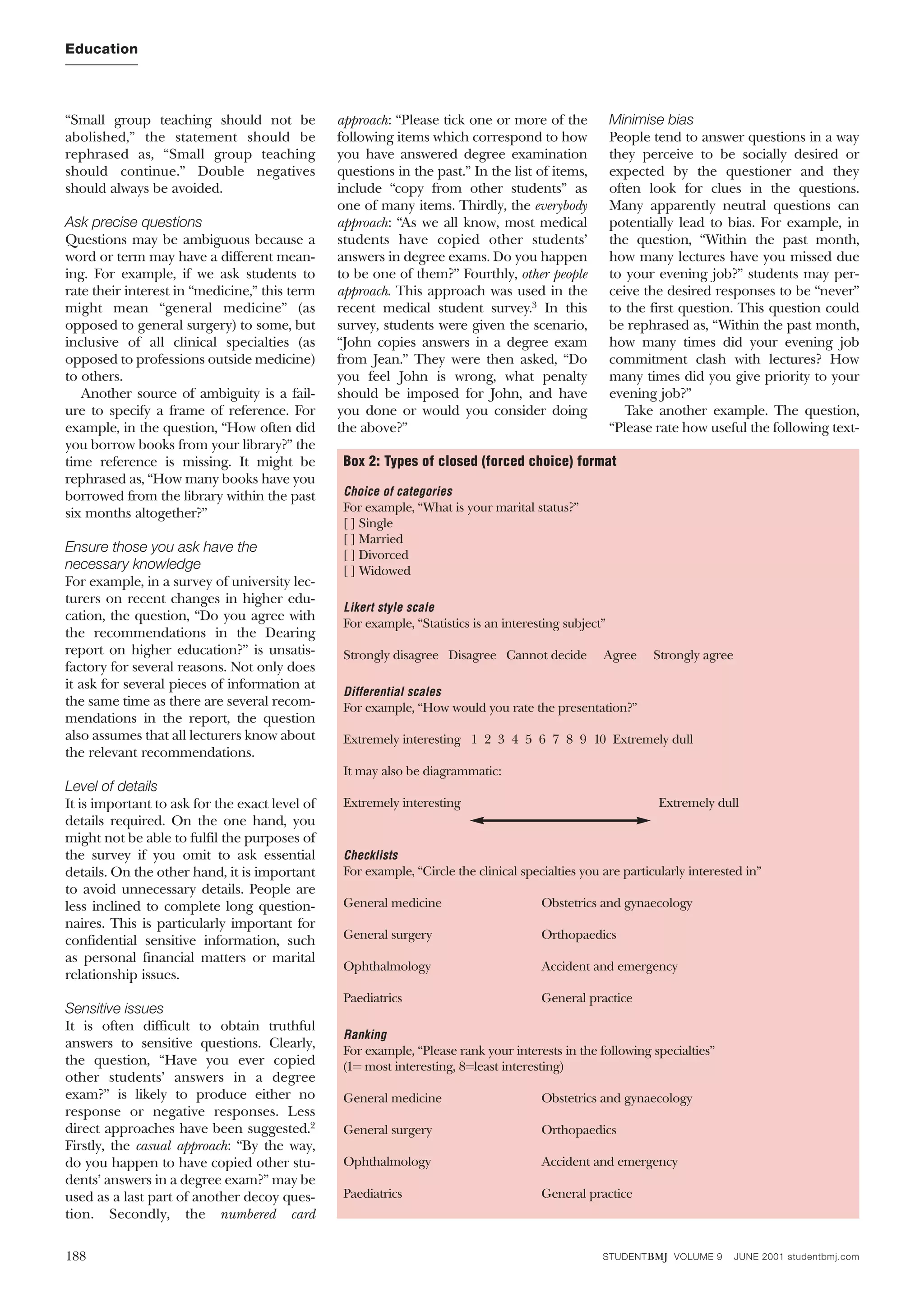How to design_a_questionnaire | PDF