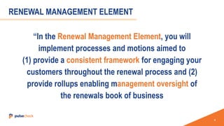 How to Design a Value-Based Renewal Management Process | PPT