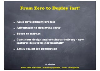 How to design a web app fast - Future of Web Apps 2011, London | PPT