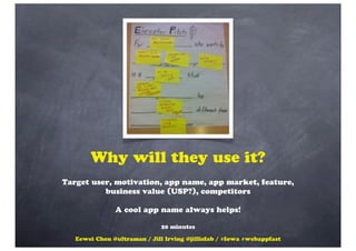 How to design a web app fast - Future of Web Apps 2011, London | PPT