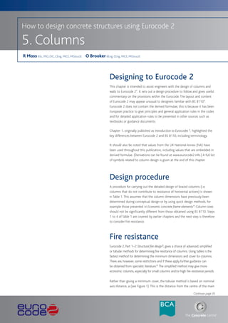 How To Design Concrete Structures Using Eurocode 2 | PDF