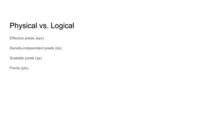 How to design for a wide range of smart phone types and screen sizes | PPT