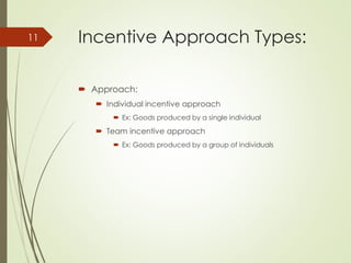 How to design a universal incentive system for a manufacturing company ...