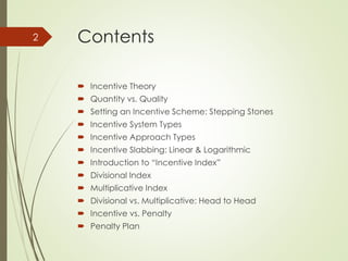 How to design a universal incentive system for a manufacturing company ...